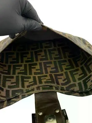 Fendi 2000-2010 Zucca Canvas Shoulder Bag