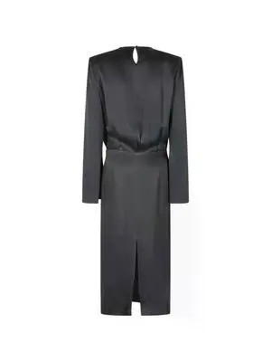 Federica Tosi Midi Dress With Padded Shoulders