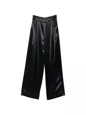Erika Cavallini Pleated-design Trousers - Black