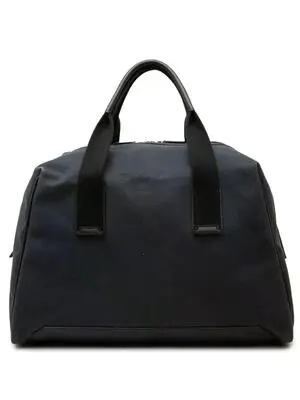 Hermès Canvas And Leather Travel Bag