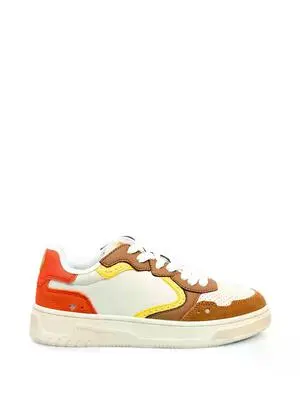 Scotch & Soda Perforated Panelled Sneakers - Neutrals