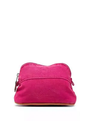 Hermès 2015-2026 Mini Canvas Bolide Pouch - Pink