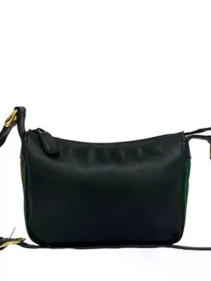 Gucci 20th Century Calfskin Web Crossbody Bag