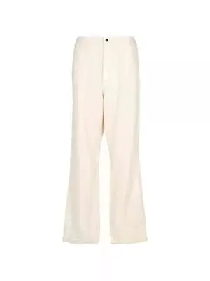 ORIGINAL MADRAS TRADING COMPANY Herringbone-weave Straight-leg Trousers