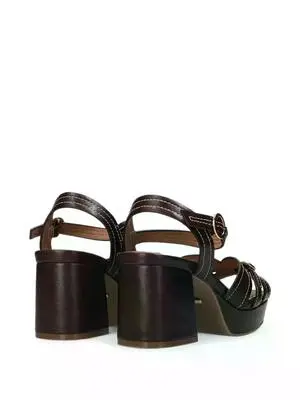 MEXX Platform Sandals With Block Heel And Ankle Strap