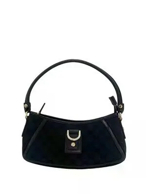Gucci 2000-2015 Gg Canvas Abbey D Ring Pochette Handbag - Black