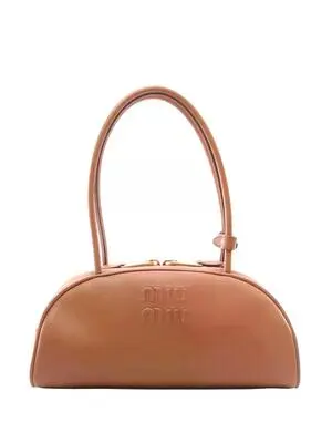 Miu Miu 2010-2026 Leather Bauletto Bag Handbag - Brown