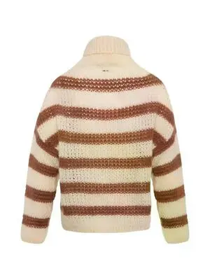 FRACOMINA Striped Roll-neck Sweater