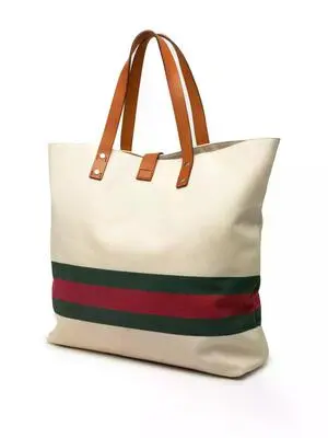 Gucci Canvas Web Tote Bag