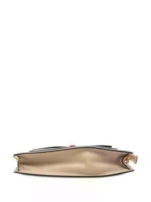Celine 2012-2018 Tricolor Leather Pocket Envelope Zip Crossbody Bag