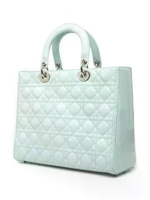 Dior 2013 Large Patent Cannage Lady Satchel