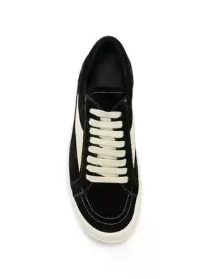 Rick Owens Contrast Patchwork Sneakers - Black