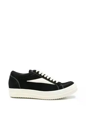 Rick Owens Contrast Patchwork Sneakers - Black
