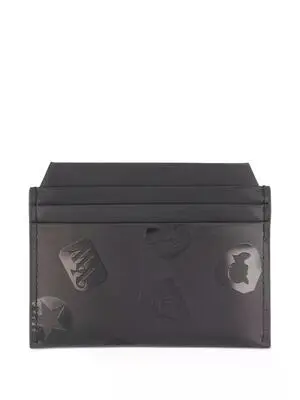 VIVIENNE WESTWOOD Orb-embossed Leather Card Holder - Black