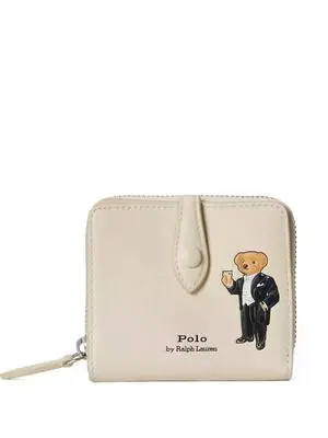 Polo Ralph Lauren Polo Bear Leather Wallet - White