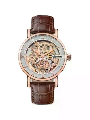 INGERSOLL WATCHES Herald Skeleton 40mm Watch - Pink