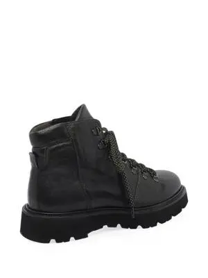 PAWELK'S Lace-up Leather Boots