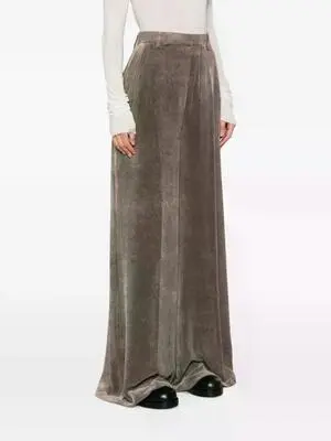 Rick Owens Velvet-effect Palazzo Pants