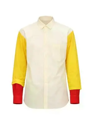 Comme Des Garçons Colour-block Shirt - Neutrals