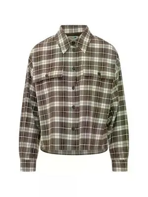 Max Mara Check Pattern Button-up Shirt