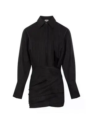 Andamane Andrea Pinstripe-pattern Mini Dress