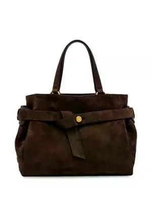 GIANNI CHIARINI Suede Knot Detail Shoulder Bag