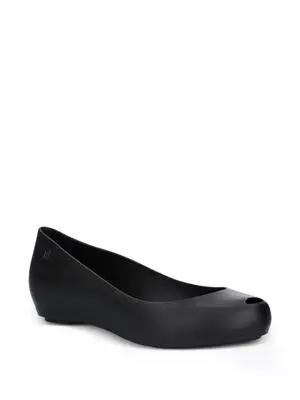 Melissa Nova Ultragirl Peep-toe Ballet Flats