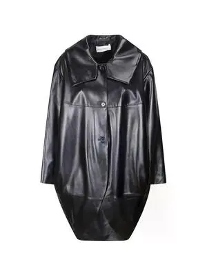 NICCOLO PASQUALETTI Tulipo Sculptural Leather Coat