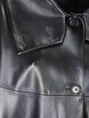 NICCOLO PASQUALETTI Tulipo Sculptural Leather Coat
