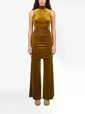Andamane The Attico Velvet-effect Racerback Bodysuit