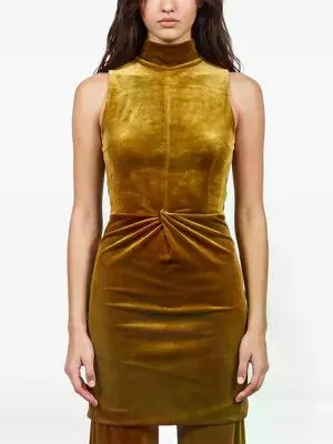 Andamane The Attico Velvet-effect Racerback Bodysuit