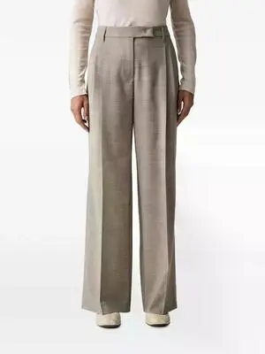 Marc O'polo Pleated Wide-leg Trousers - Neutrals