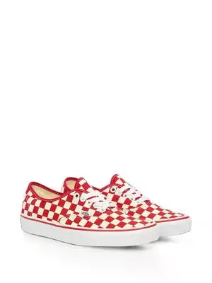 VANS Authentic Checkerboard Sneakers - Red