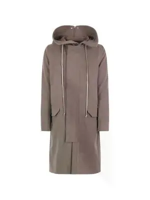 Rick Owens Twill Parka Coat