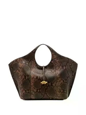 GIANNI CHIARINI Infinity Snake-effect Leather Shoulder Bag