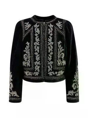 SCARLETT POPPIES Saga Bead-embellished Studded Jacket