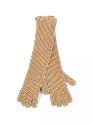 Max Mara Apalmi Ribbed-knit Long Gloves