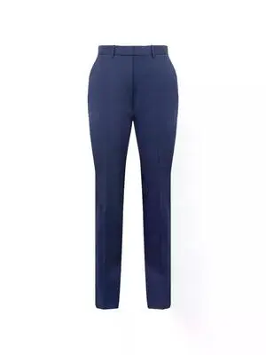Zegna Pressed-crease Tailored Trousers - Blue