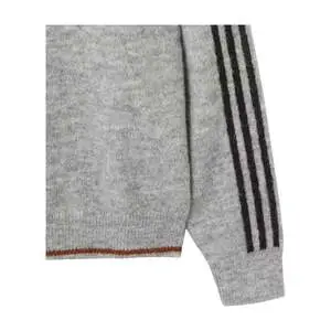 Adidas Three Stripes Fluffy Knit Sweatshirt Asia Sizing