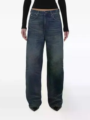 HAIKURE Faded-effect Wide-leg Jeans