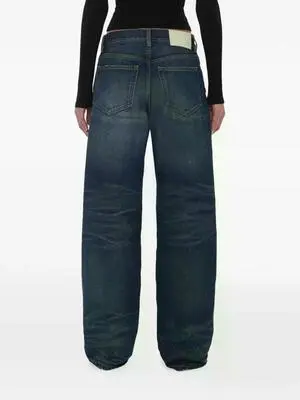 HAIKURE Faded-effect Wide-leg Jeans