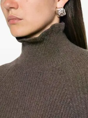 Liviana Conti Ribbed Knit Turtleneck Sweater