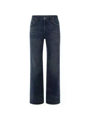 HAIKURE Faded Straight-leg Jeans