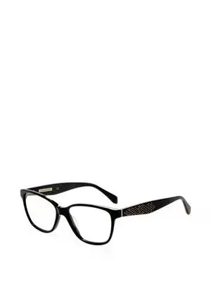 Zadig&Voltaire Crystal-embellished Rectangle-frame Glasses - Black