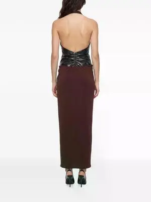 Andamane Panelled Halterneck Midi Dress