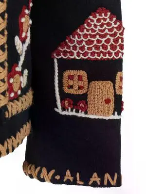 Alanui Embroidered Whipstitch-trim Jacket - Black