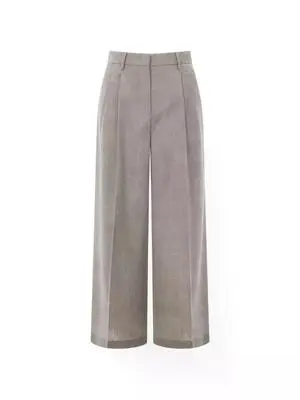Max Mara Pleated Virgin Wool Trousers