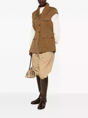 Erika Cavallini Twill Utility Waistcoat