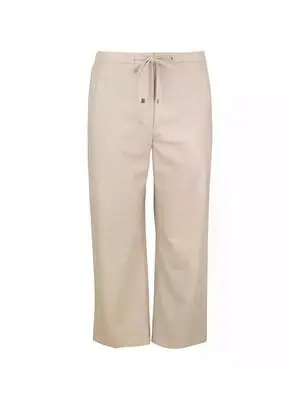 Max Mara Drawstring Cropped Trousers