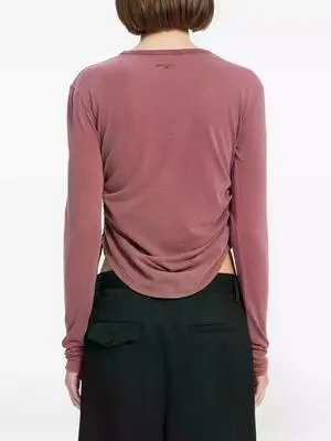 ANN DEMEULEMEESTER Graphic-print Drawstring-side T-shirt